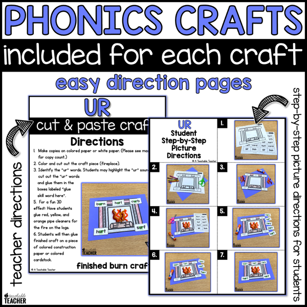 R-Controlled Vowels Phonics Crafts – A Teachable Teacher