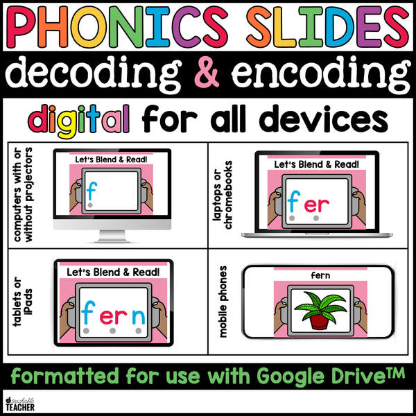 Digital Phonics R-Controlled Vowel Words Google Slides for Decoding an ...