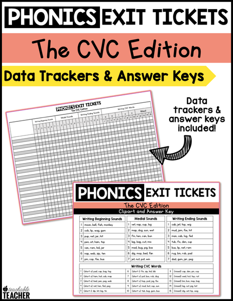 Phonics Exit Tickets - The CVC Edition – A Teachable Teacher