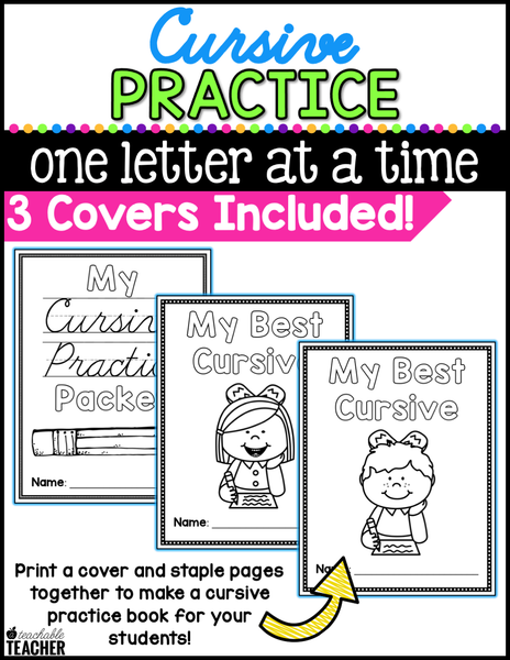 Cursive Practice - One Letter at a Time – A Teachable Teacher