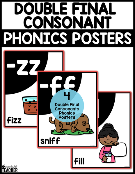 Double Final Consonant Phonics Posters – A Teachable Teacher