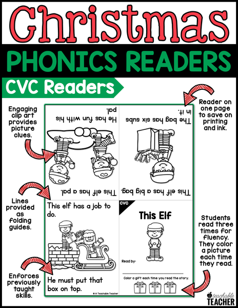 Christmas Decodable Readers – A Teachable Teacher