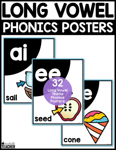 Long Vowel Teams Phonics Posters – A Teachable Teacher