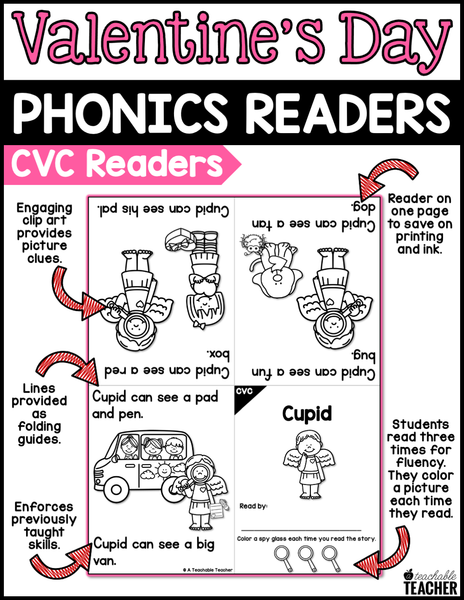 Valentine's Day Decodable Readers – A Teachable Teacher