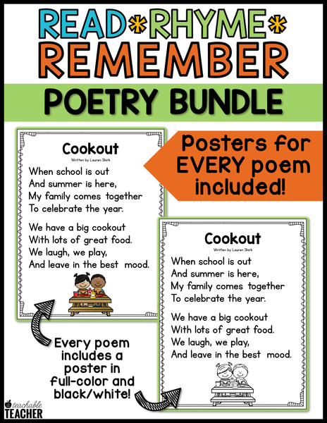 Read Rhyme Remember - The BUNDLE – A Teachable Teacher