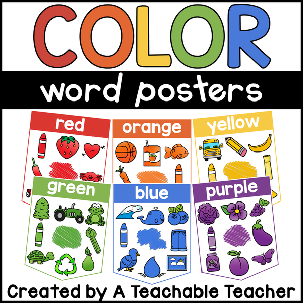 Color Word Posters – A Teachable Teacher
