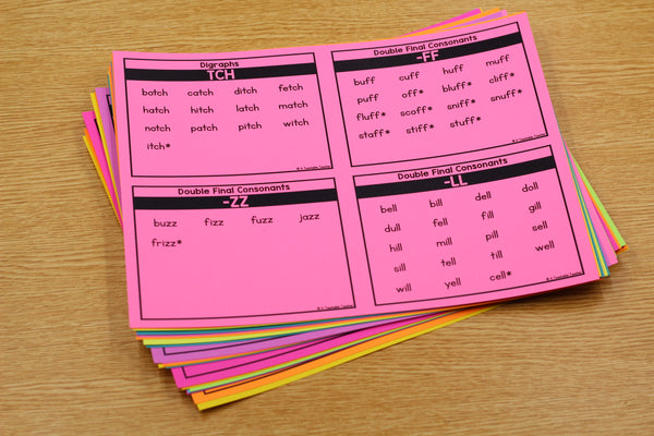 The Ultimate Set of Phonics Word Lists – A Teachable Teacher