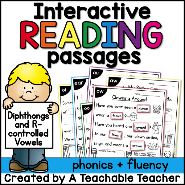Interactive Reading Passages - Diphthongs and R-controlled Vowels – A ...