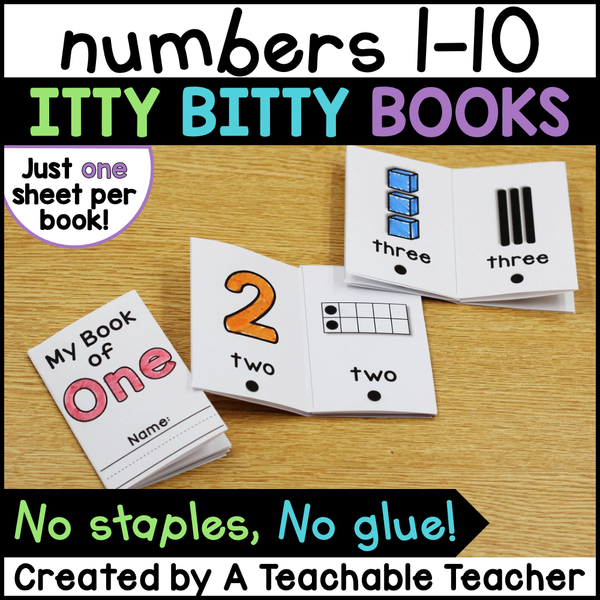Itty Bitty Books - Numbers 1-10 – A Teachable Teacher