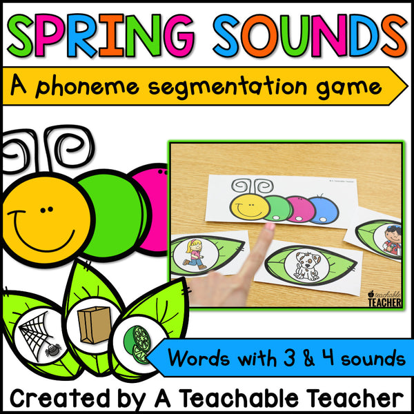 May/Spring Phonemic Awareness Activities: Segmenting & Blending Sounds ...