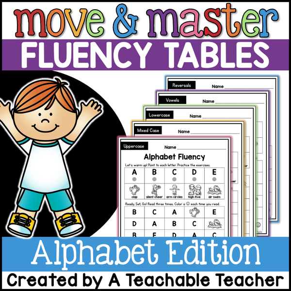 Move and Master Fluency Tables - Alphabet Edition – A Teachable Teacher