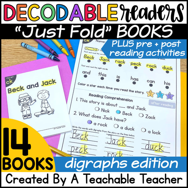 Digraphs Decodable Readers – A Teachable Teacher