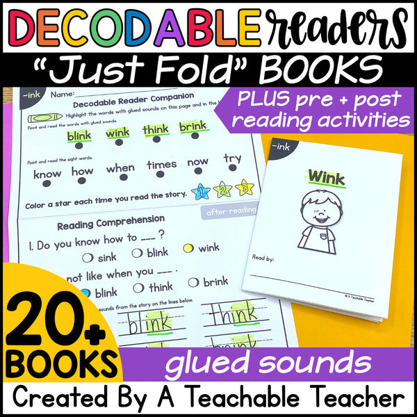 Glued Sounds Decodable Readers – A Teachable Teacher