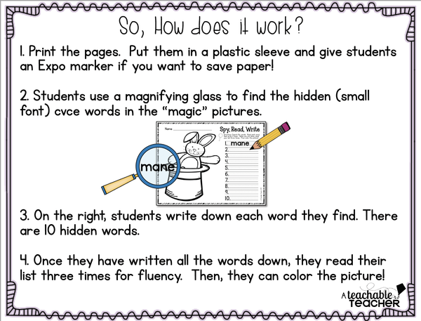 I Spy Magic E Words – A Teachable Teacher