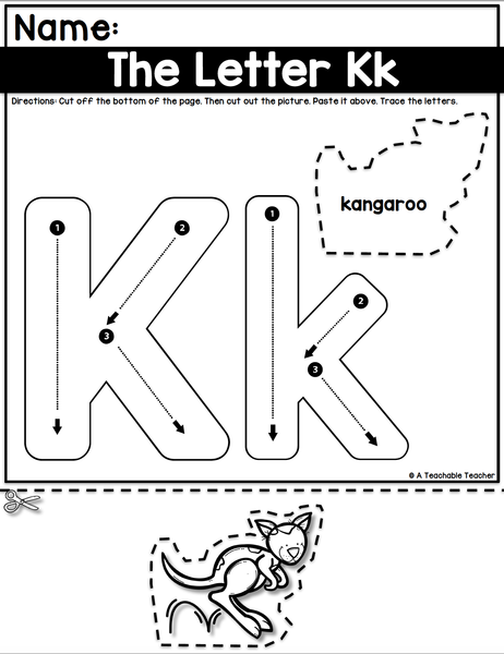 Fine Motor Alphabet Practice - Cutting Edition – A Teachable Teacher