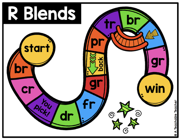 Phonics Word Family Slide Game - Blends and Digraphs – A Teachable Teacher