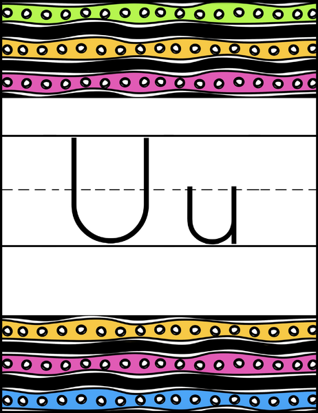 Bright Print Alphabet Posters – A Teachable Teacher