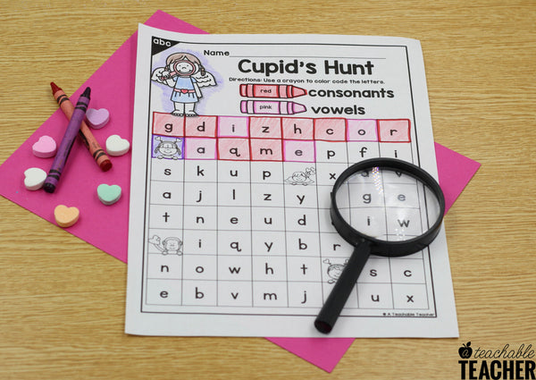 Valentine's Day Letter Sounds Activities- NO PREP Phonics Worksheets ...