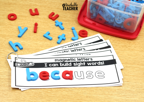 Editable High Frequency Word Magnetic Letter Mats – A Teachable Teacher