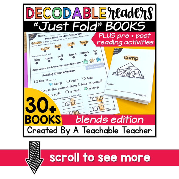 Blends Decodable Readers – A Teachable Teacher