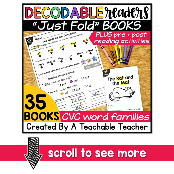 CVC Decodable Readers – A Teachable Teacher