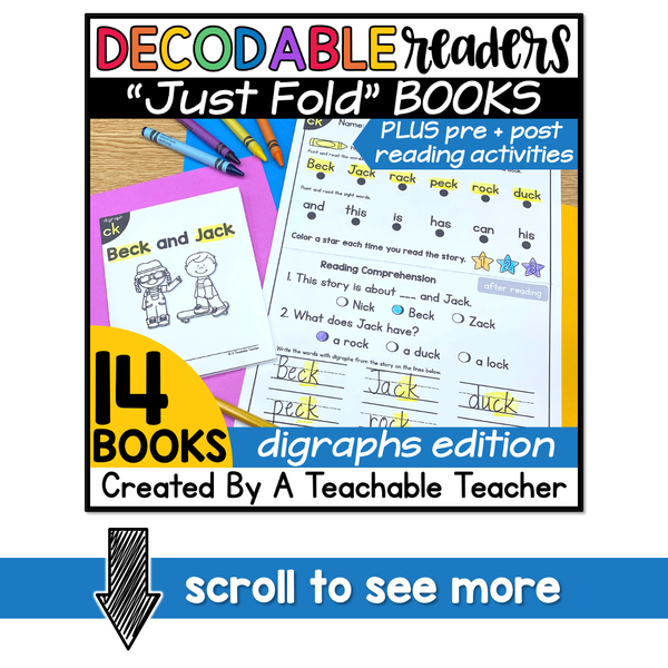 Digraphs Decodable Readers – A Teachable Teacher