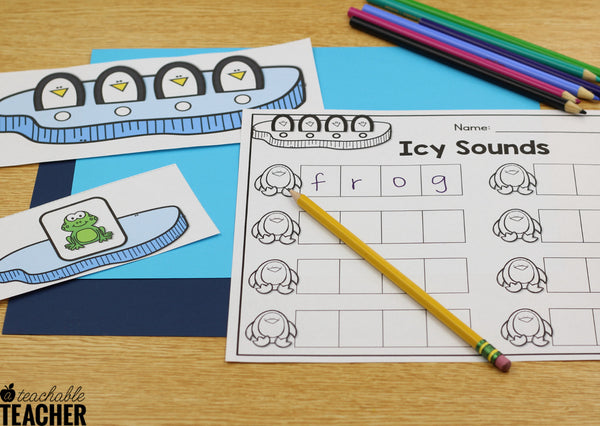 January/Winter Phonemic Awareness Activities: Segmenting & Blending So ...