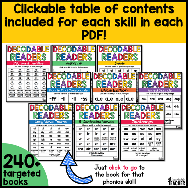 Decodable Readers *SUPER BUNDLE* – A Teachable Teacher