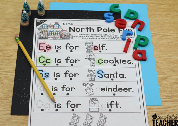 Christmas Letter Sounds Activities- NO PREP Phonics Worksheets – A ...