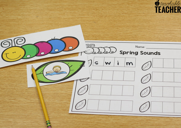 May/Spring Phonemic Awareness Activities: Segmenting & Blending Sounds ...