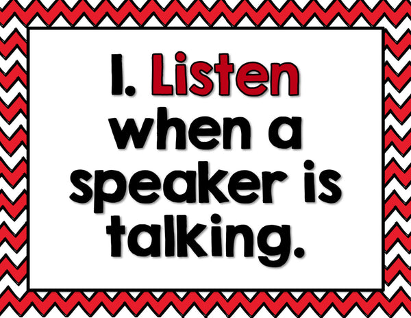 Editable Class Rules Posters - Rainbow Chevron – A Teachable Teacher