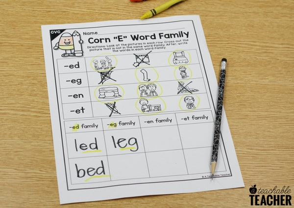 Halloween CVC Words Activities- NO PREP Phonics Worksheets – A ...