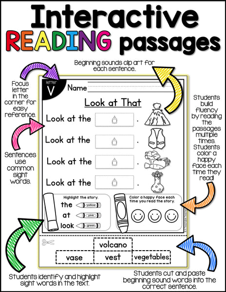 Interactive Reading Passages - The ABC Edition – A Teachable Teacher