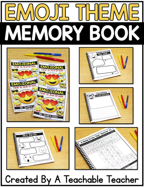 Editable Memory Book - Emoji Theme – A Teachable Teacher