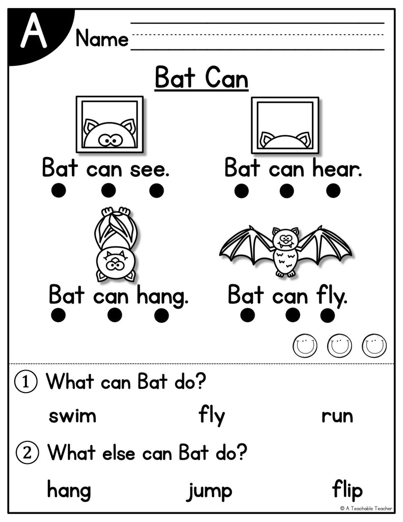 October Guided Reading Passages Levels A E A Teachable Teacher October Guided Reading Passages Levels A E A Teachable Teacher
