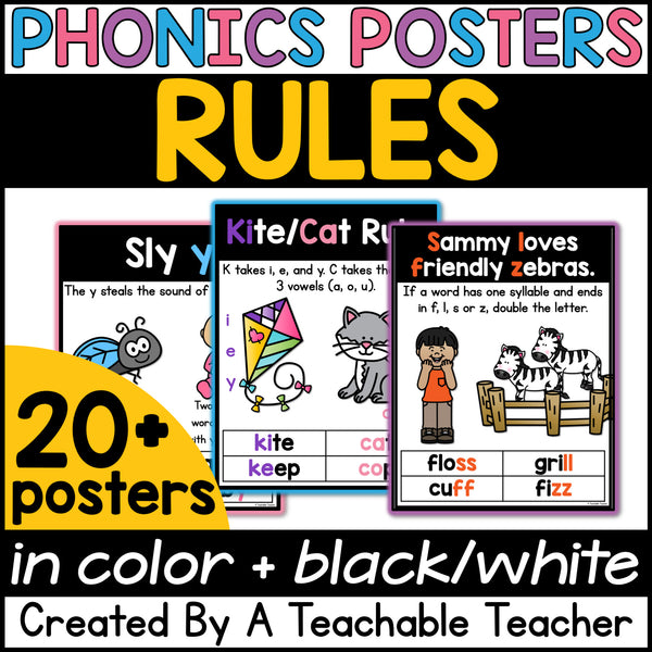 Phonics Rules Posters – A Teachable Teacher